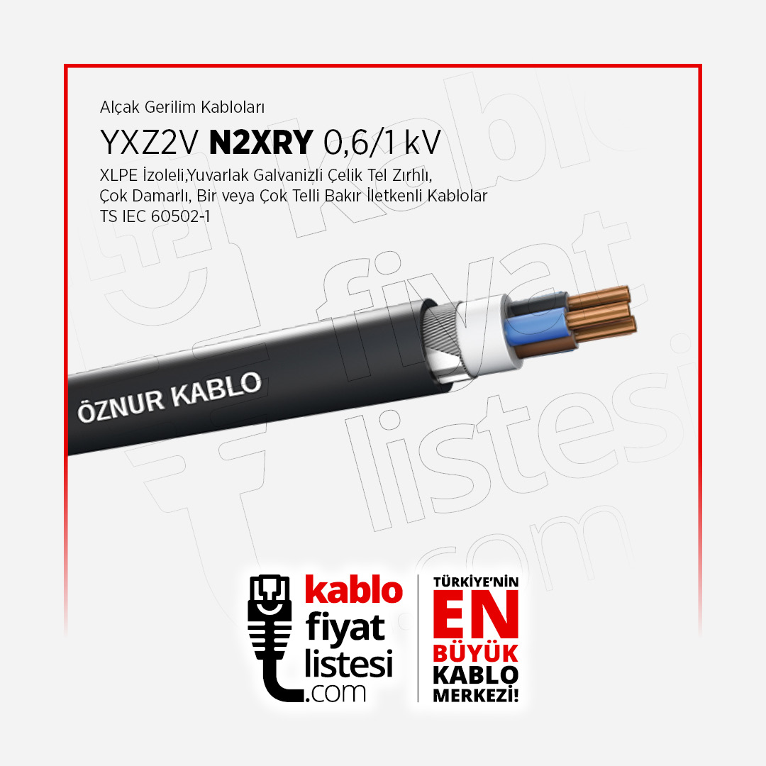 5x16 mm N2XRY YXZ2V Alçak Gerilim Kabloları - Öznur Kablo